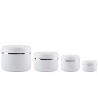 China 68mm Dia Skin Care Cream Jar 4oz Plastic Containers Screw Cap for sale