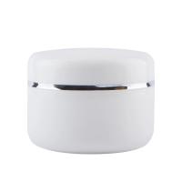 China 68mm Dia Skin Care Cream Jar 4oz Plastic Containers Screw Cap for sale