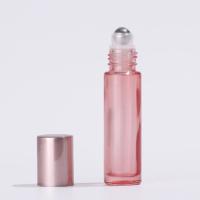 China 5ml Glass Cosmetic Containers Rose Gold Roller Bottles Hot Stamping for sale
