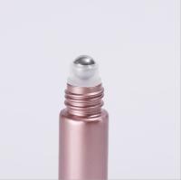 China 5ml Glass Cosmetic Containers Rose Gold Roller Bottles Hot Stamping for sale
