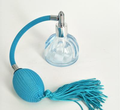 China Glass Consmetic containers 100ml air bag spray ball shape glass perfume bottle for sale
