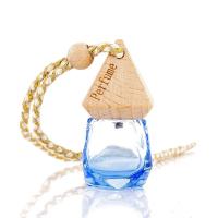 China Essential Oil Diffuser Aromatherapy Air Freshener Colorful Glass Empty Car Perfume Bottle for sale