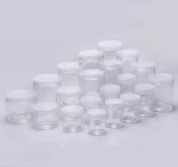 China 68mm Pet Plastic Storage Jars Peanut Butter 1000pcs Round Plastic Canisters for sale