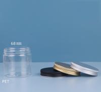 China 50ml Cosmetic Plastic Storage Jars 2.75in Multicolor Aluminum Lid for sale