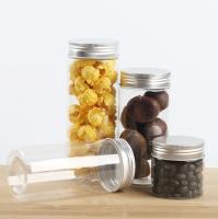 China 100ml 85mm Dia Clear Plastic Storage Jars Container Food Grade for sale