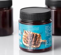 China 4 Oz Amber PET Plastic Jars BPA Free With Pressure Sensitive Gasket for sale