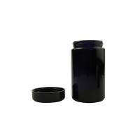 China Leakproof Glass Black Cosmetic Jars 8.8oz 35oz for sale