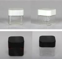 China Odorless Square Clear Plastic Containers 17.6oz Dried Fruit Scented Tea 1000pcs for sale