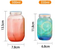 China 330ml 650ml  Plastic Bottles PLA PET Bubble Tea Juice U Shaped for sale