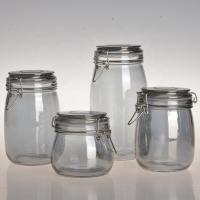 China 95ml 85ml Transparent Glass Jars Candy Food Storage Thickened Bottom 24pcs/ Ctn for sale