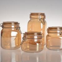 China 95ml 85ml Transparent Glass Jars Candy Food Storage Thickened Bottom 24pcs/ Ctn for sale