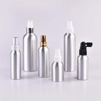 China Silver Blue Aluminum Cosmetic Bottles Trigger Spray 0.6mm Thick ISO9001 for sale