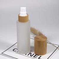 China Frosted Glass Cream  Cosmetic Jars 0.35oz To 3.5oz Sprayer Pump for sale