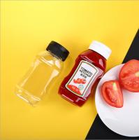 China Heinz Design Ketchup Tomato Sauce Plastic Seasoning Bottles Squeezable for sale