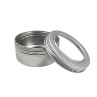 China 5ML-250ML Cream Metal Cosmetic Jar Tin Box Tin Can Aluminum Jar for sale