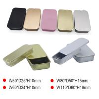 China Empty Custom 10g Silvery Metal Cosmetic Jar Sliding Tin Solid Perfume Tin Container for sale