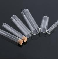 China SGS High Borosilicate Glass Storage Bottles Flat Bottom Test Tube 1.2mm for sale