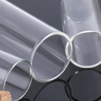 China SGS High Borosilicate Glass Storage Bottles Flat Bottom Test Tube 1.2mm for sale