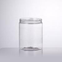 China Clear Food Container Plastic Storage Jars 4oz 8oz With Plastic Lid Metal Lid for sale