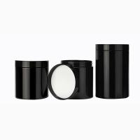 China Amber Clear PET Plastic Storage Jars With Aluminum Plastic Screw Cap for sale