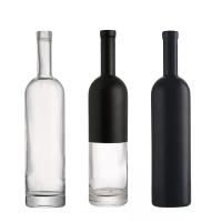 China Green Red Wine Colored Clear Black Glass Wine Bottle Luxury Recycled 750Ml for sale