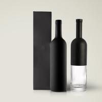 China Green Red Wine Colored Clear Black Glass Wine Bottle Luxury Recycled 750Ml for sale