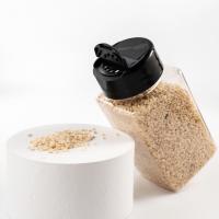 China 120ml Plastic Seasoning Bottle With Shaker Lids Square Plastic Spice Container for sale