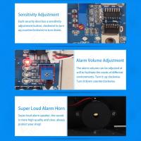 China EAS 8.2MHz RF Detection System Acrylic Sound Light Alarm for sale