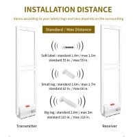 China AM 58KHz EAS Detection System Anti Theft Alarm for Retail Store 110-240V 1.4-3.0m for sale