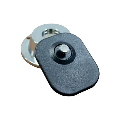 China EAS RF 8.2MHz Black Big Square Security Hard Tag 70x58mm ABS Plastic for Retail Stores for sale