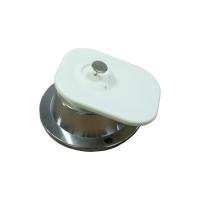 China EAS RF 8.2MHz White Big Square Security Hard Tag 70x58mm ABS Plastic for Retail Stores for sale