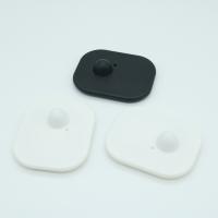 China EAS RF 8.2MHz White Big Square Security Hard Tag 70x58mm ABS Plastic for Retail Stores for sale