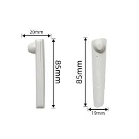 China EAS 58KHz AM Security Hard Tag 85mm Grey ABS Plastic for Retail Store Anti-Theft for sale