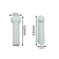 China 63mm Grey EAS 58KHz AM Security Hard Tag for Retail Store Anti-Theft for sale