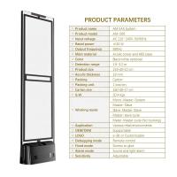 China 58KHz AM EAS System Transparent Acrylic Antenna 1.6-3.2m Detection Range for sale