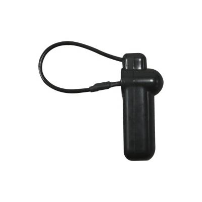 China Black RF 8.2MHz EAS Security Hard Tag with Steel Wire for Retail Store Anti-Theft for sale