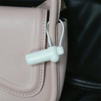 China RF 8.2MHz EAS Security Hard Tag White ABS Plastic 45x12x19mm with Lanyard for Retail Stores for sale