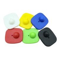 China Blue Small Square ABS Retail Store 8.2MHz RF Security EAS Hard Tag for sale