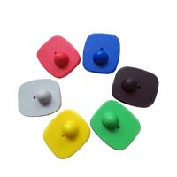 China Blue Small Square ABS Retail Store 8.2MHz RF Security EAS Hard Tag for sale