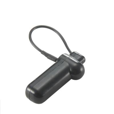 China Black 58KHz Acousto Magnetic Hard Tag with Steel Wire for Retail Security 45x12x19mm for sale