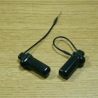 China Black 58KHz Acousto Magnetic Hard Tag with Steel Wire for Retail Security 45x12x19mm for sale