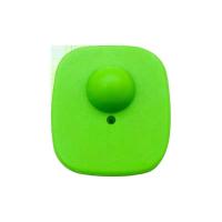 China Green Small Square Retail Store EAS 8.2MHz RF Security Hard Tag for sale