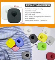 China Green Small Square Retail Store EAS 8.2MHz RF Security Hard Tag for sale