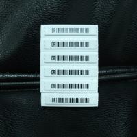China 58KHz EAS AM Soft Security Tags Anti Metal Shield 45x11x7mm Barcode for sale