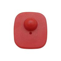 China EAS 8.2MHz RF Security Hard Tag Red Small Square 48x42x5mm for Retail Stores for sale