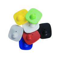 China White Small Square EAS 8.2MHz RF Security Hard Tag For Retail Store for sale