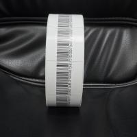 China White EAS 8.2MHz Security RF Soft Label 50 X 50mm Coated Paper With Bar Code for sale