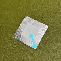 China White EAS 8.2MHz Security RF Soft Label 50 X 50mm Coated Paper With Bar Code for sale