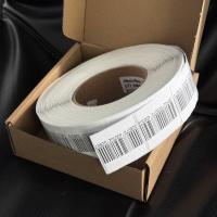 China Retail Store EAS 8.2MHz RF Soft Security Tags 40 X 40mm With Bar Code Anti Human Shielding for sale