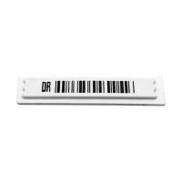 China White EAS 58KHz Security AM Soft Label  45 X 11 X 2mm Bar Code for sale